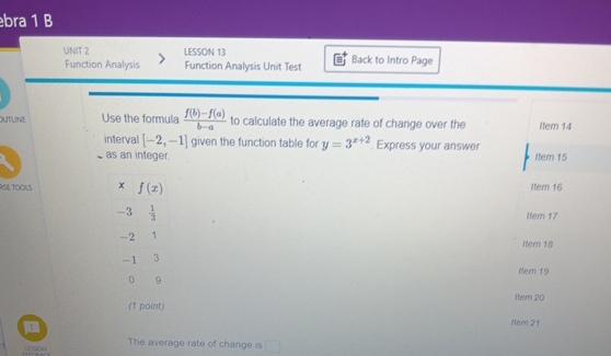 Solved bra 1BUnit?Function AnalysisUESSON 13Function | Chegg.com