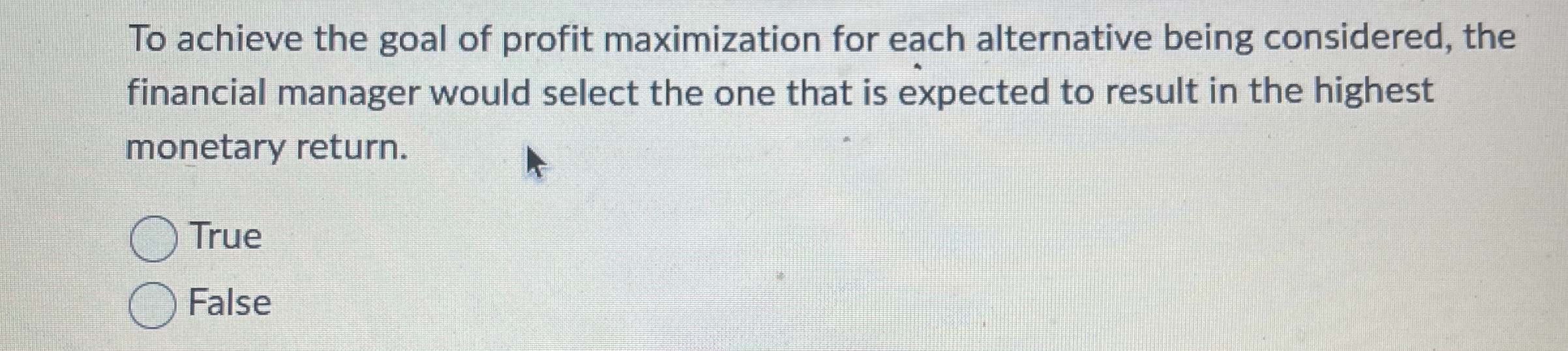 Solved To achieve the goal of profit maximization for each | Chegg.com