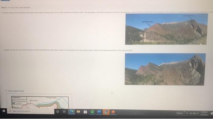 Solved Syncline Hinge Axial plane Shared limb Anticline | Chegg.com