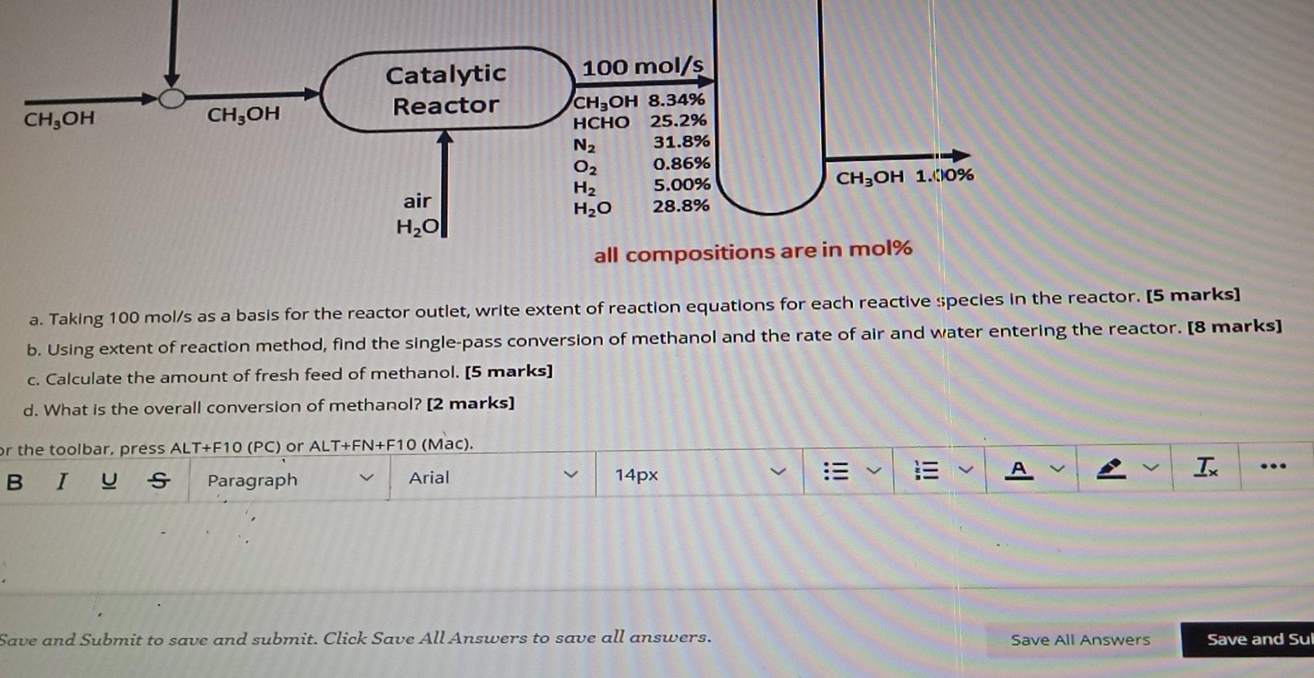 Solved Methanol (CH3OH) is converted to formaldehyde (HCHO) | Chegg.com