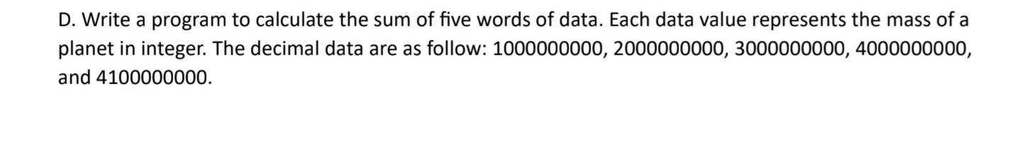 Solved Please create a file named planetmass.s. Write, | Chegg.com