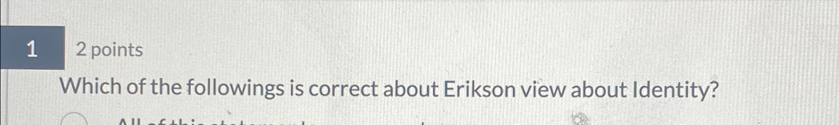 Solved 12 ﻿pointsWhich of the followings is correct about | Chegg.com