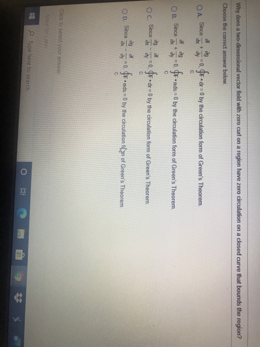 Solved Why does a two-dimensional vector field with zero | Chegg.com