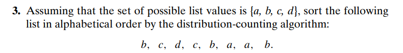 Solved Assuming that the set of possible list values is | Chegg.com