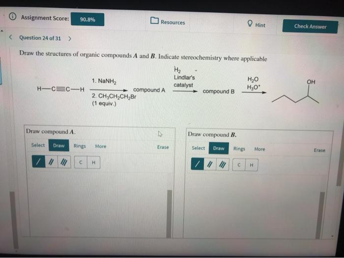 Solved Assignment Score: 90.8% Resources Hint Check Answer