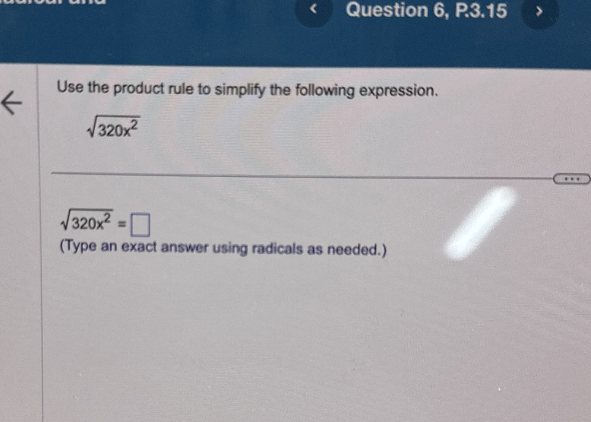 Solved Use the product rule to simplify the following | Chegg.com