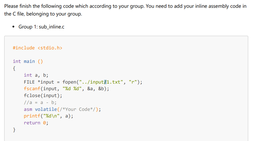 Solved Please finish the following code which according to | Chegg.com