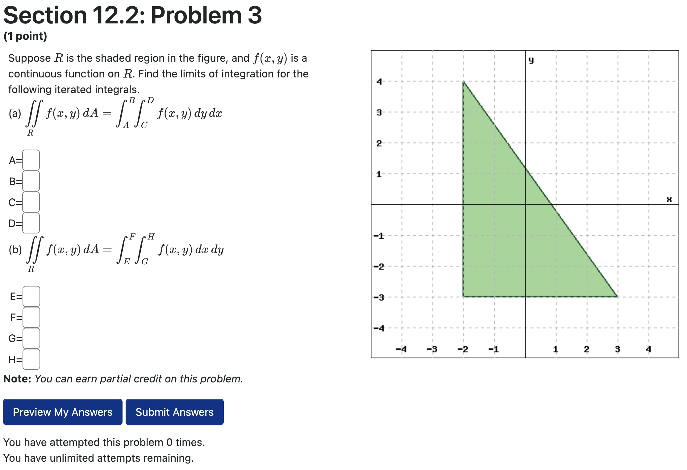 Solved Section 12.2: Problem 3(1 ﻿point)Suppose R ﻿is the | Chegg.com