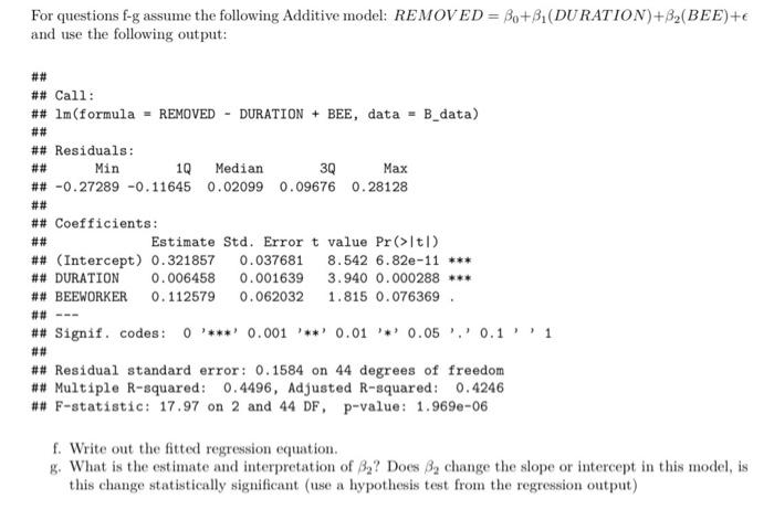 Solved Question 3 Bees A study investigated the reproductive | Chegg.com