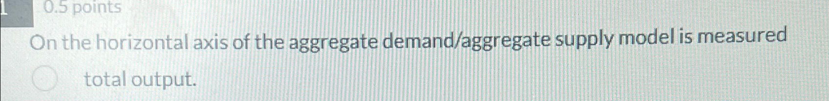Solved On the horizontal axis of the aggregate | Chegg.com