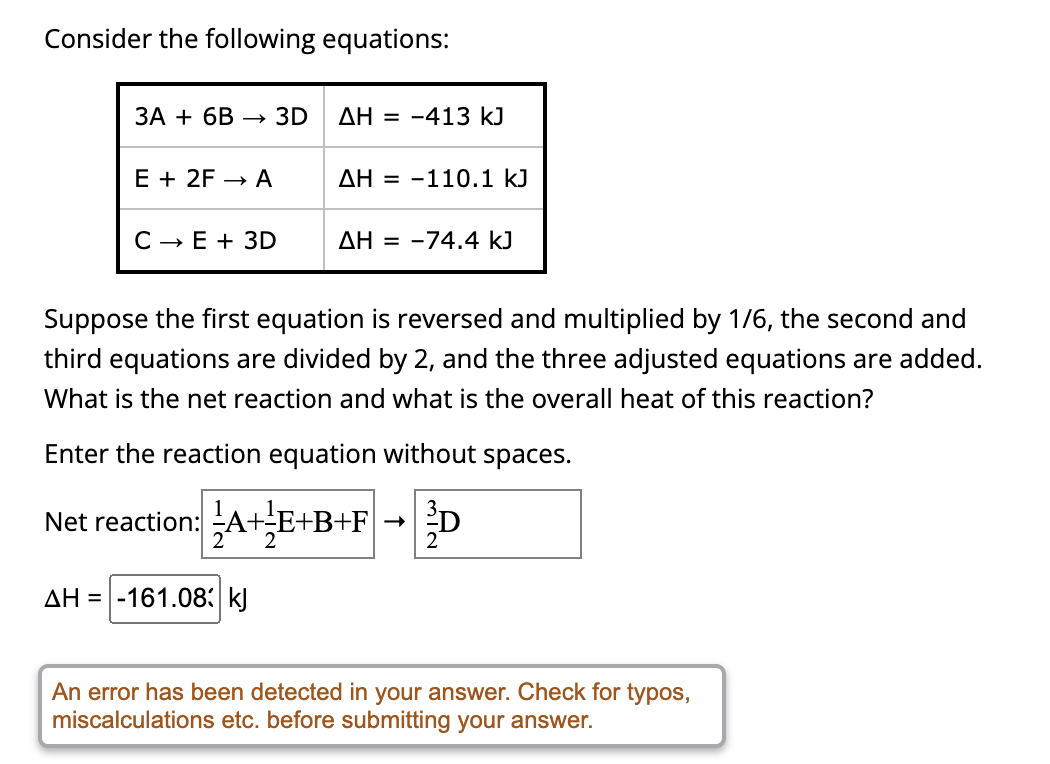 Solved Consider the following equations:Suppose the first | Chegg.com