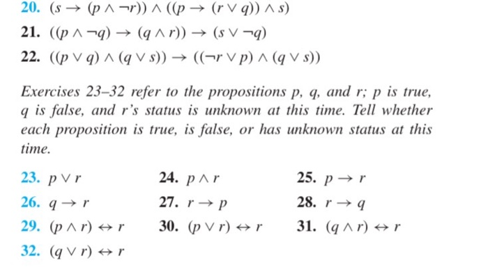 Solved Assuming that p and r are false and that q and s are | Chegg.com