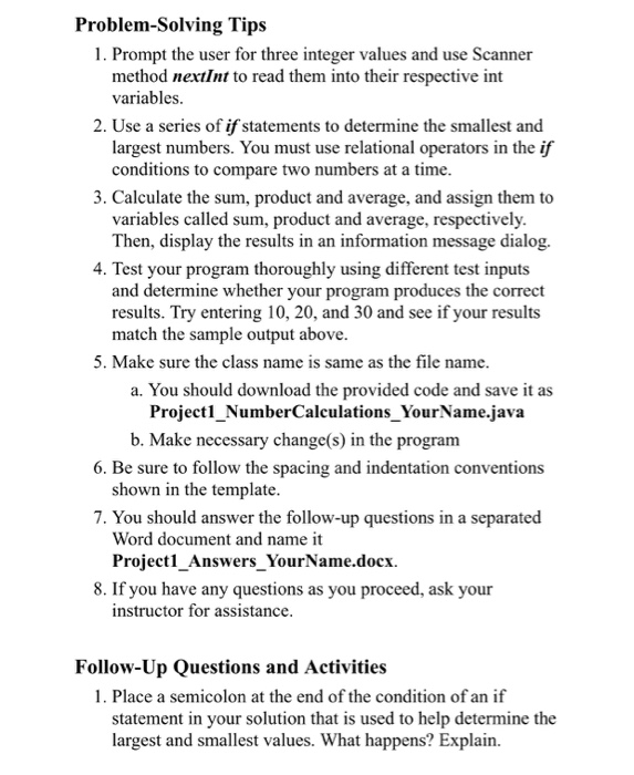 Solved Problem Description Write Application Inputs Three Integers User Displays Sum Average