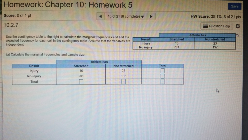 Solved Homework: Chapter 10: Homework 5 Save Score: 0 of 1 | Chegg.com