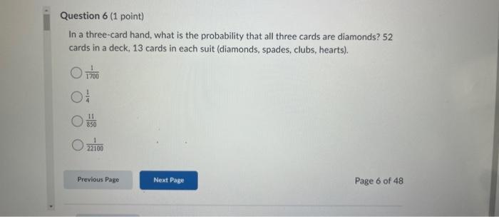Solved In a three-card hand, what is the probability that | Chegg.com