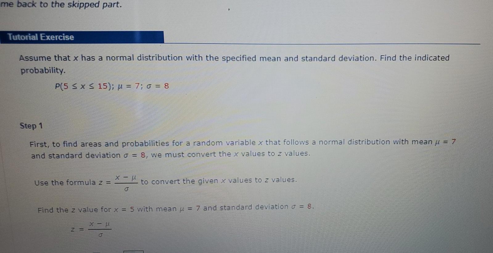 Solved me back to the skipped part. Tutorial Exercise Assume | Chegg.com