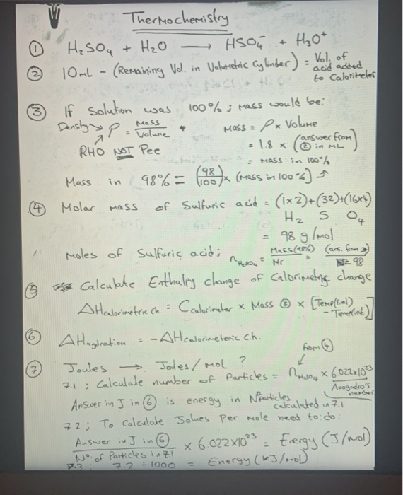 Enthalpy of Solution of Potassium Chloride: Calculate | Chegg.com