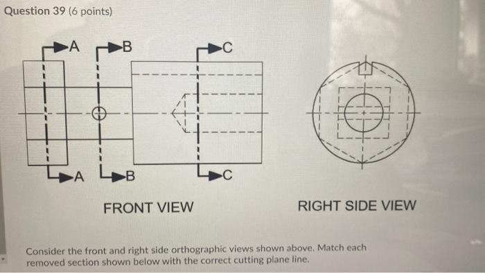 Solved Consider the front and right side orthographic views | Chegg.com