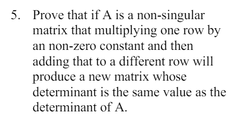 Solved Prove that if A ﻿is a non-singularmatrix that | Chegg.com