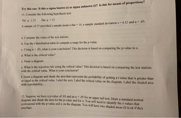 Solved Try this one: It this a sigma known (x) or sigma | Chegg.com