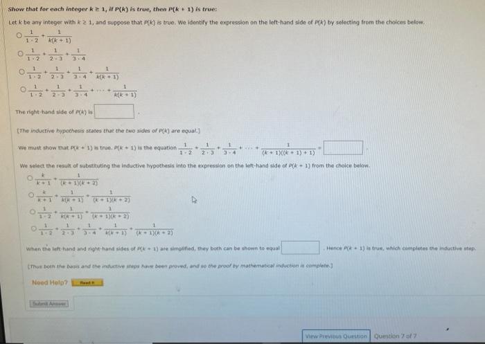 Solved Prove the following statement by mathematical | Chegg.com
