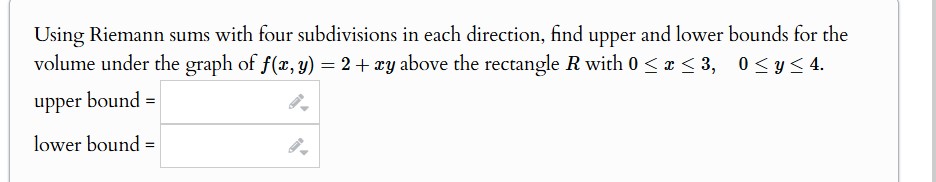 Solved Using Riemann sums with four subdivisions in ﻿each | Chegg.com