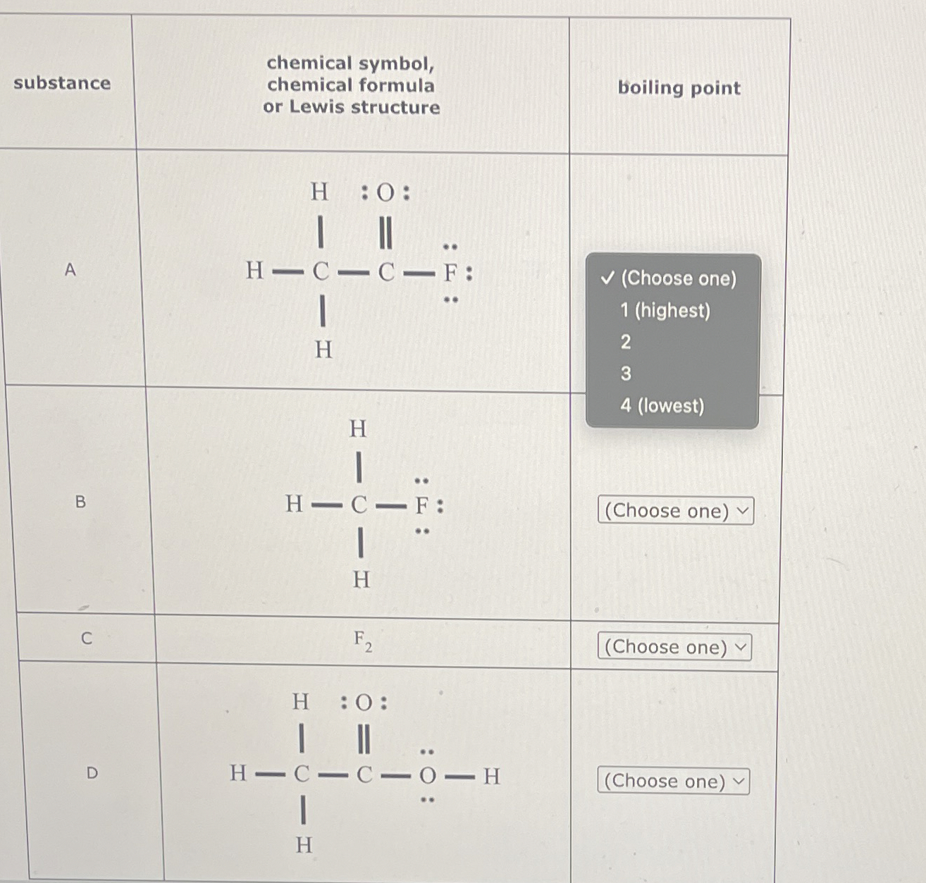 Solved \table[[substance,\table[[chemical symbol,],[chemical | Chegg.com