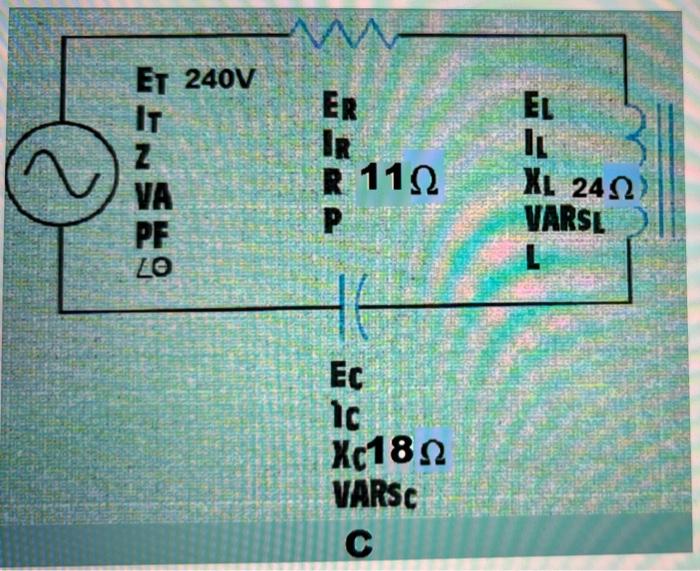 Solved Help with RLC series circuit | Chegg.com