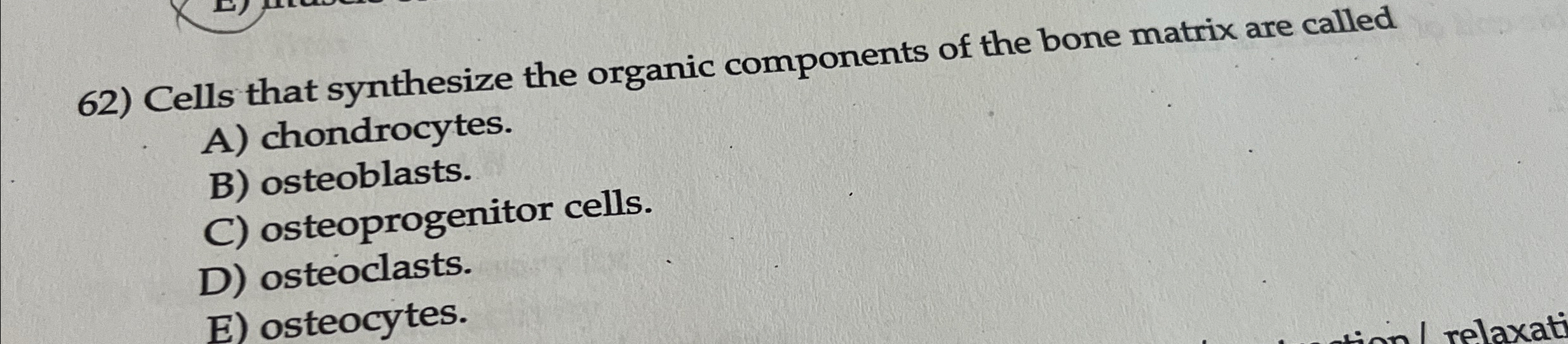 Solved Cells that synthesize the organic components of the | Chegg.com