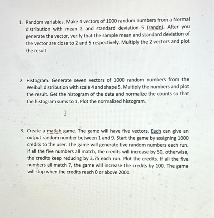 Solved Solve correctly using MATLAB PLEASE and provide | Chegg.com