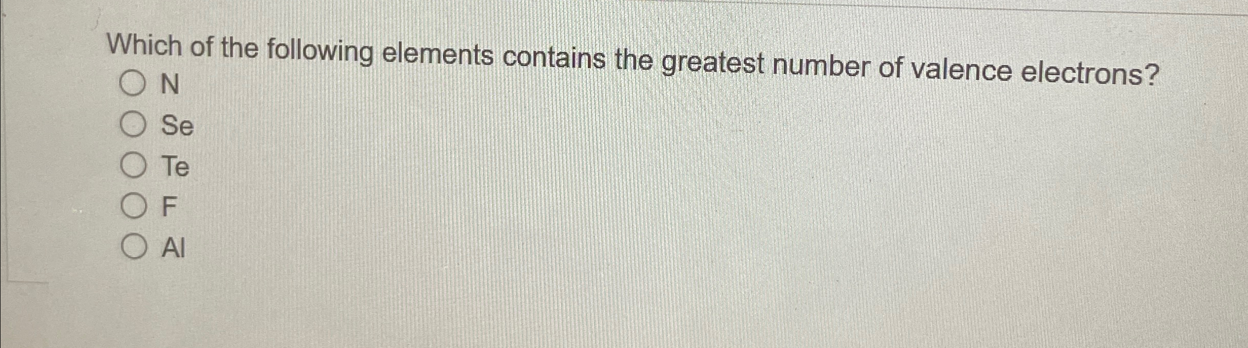 Solved Which of the following elements contains the greatest | Chegg.com
