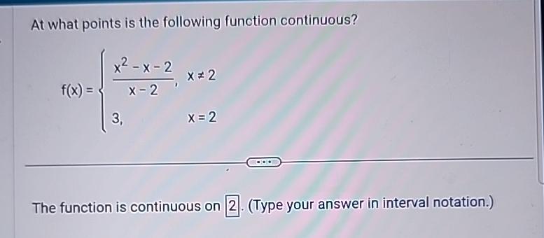 Solved At what points is the following function | Chegg.com