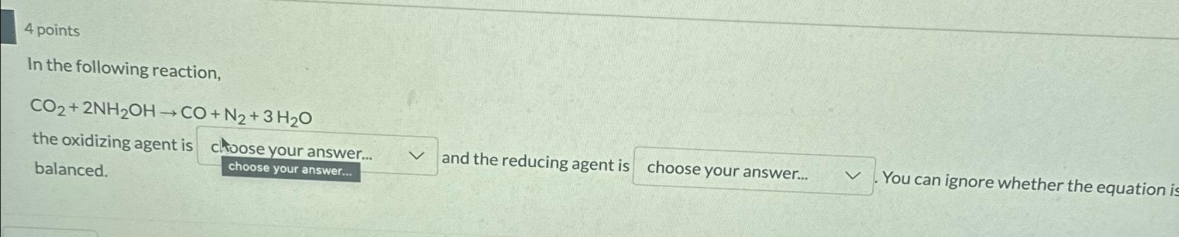 Solved 4 ﻿pointsIn the following | Chegg.com