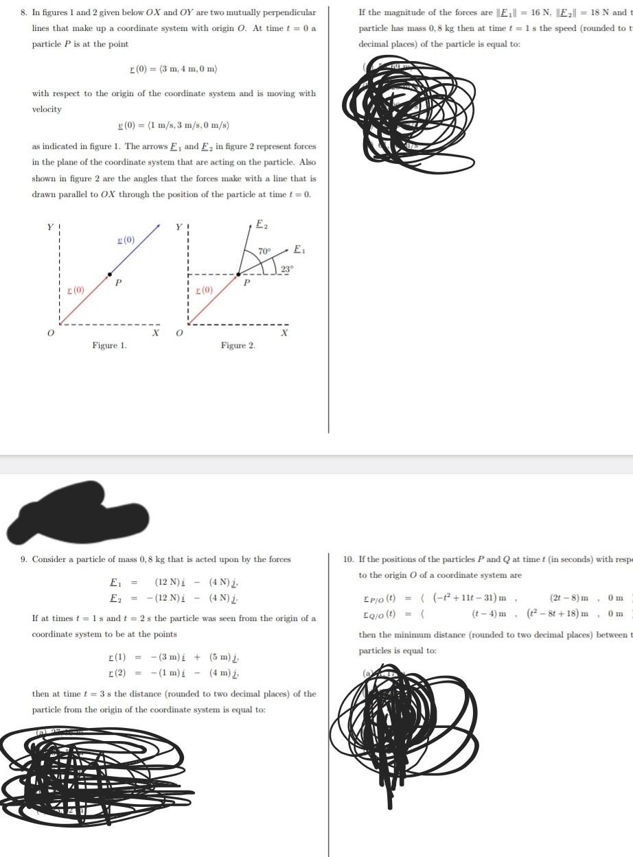 6. A particle moves with uniform circular motion | Chegg.com