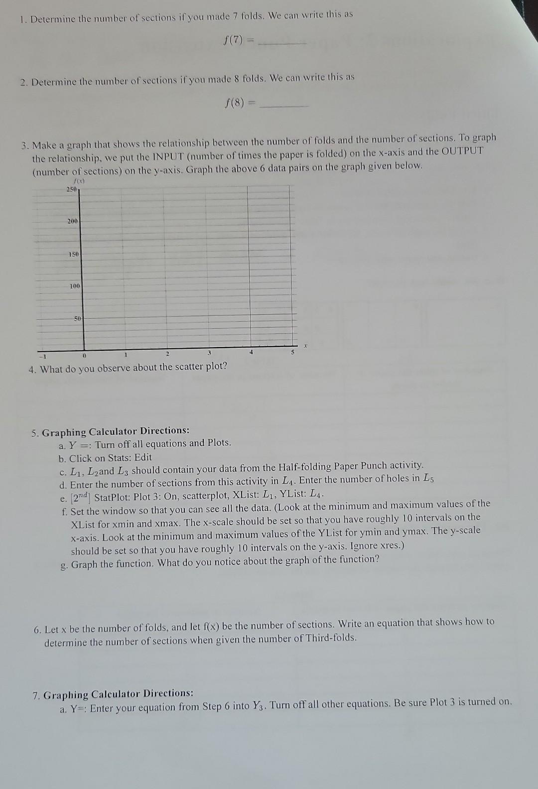 Solved This activity studies the variations in the number of | Chegg.com