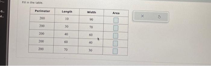 Solved Fill in the table. | Chegg.com