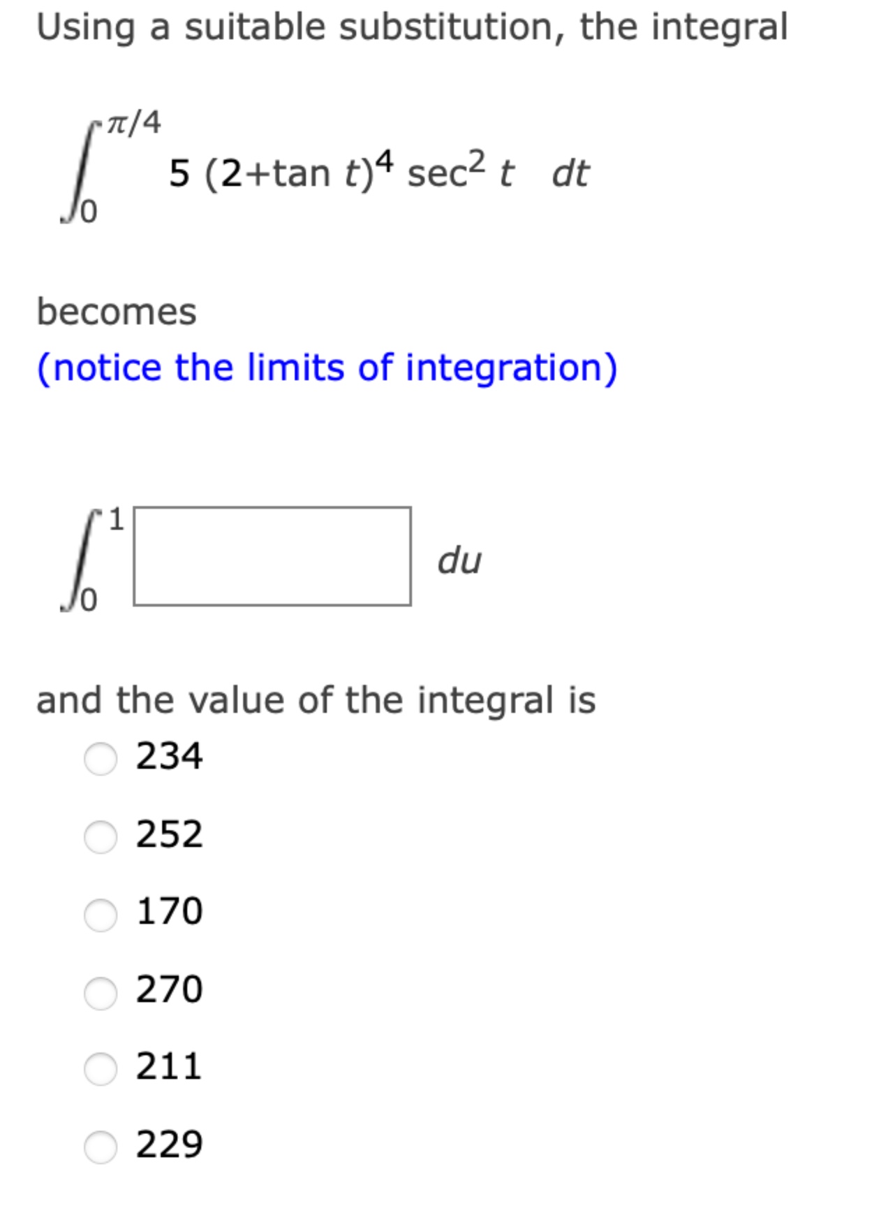 Solved Using a suitable substitution, the | Chegg.com