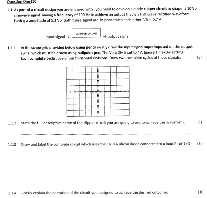 Solved sinewave signal having a frequency of 100Hz ﻿to | Chegg.com