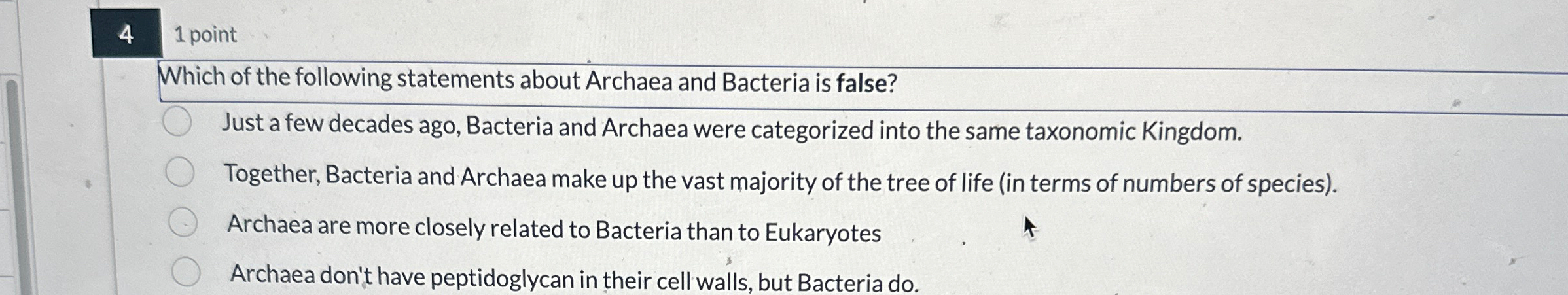 Solved 41 ﻿pointWhich of the following statements about | Chegg.com