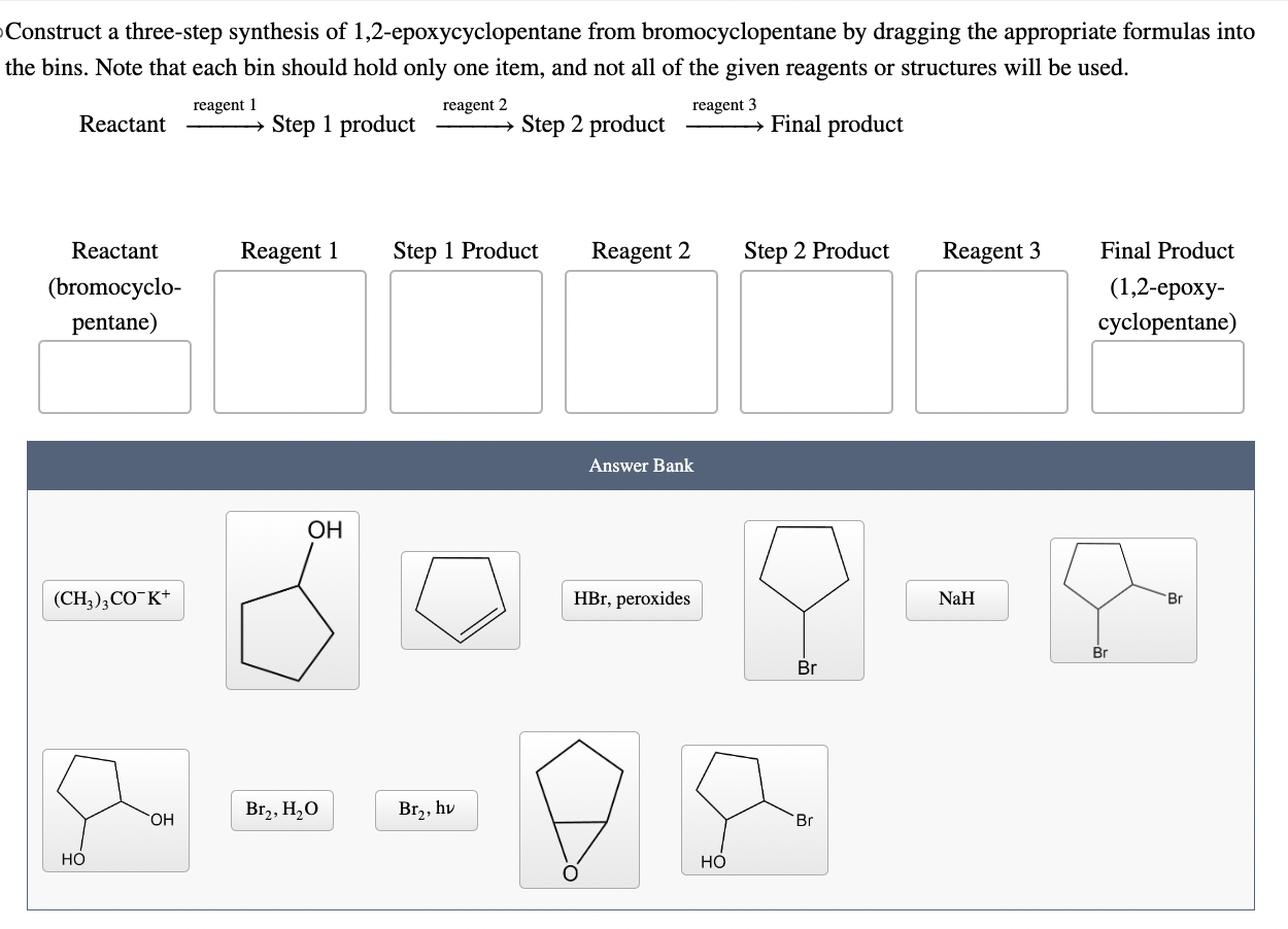Solved Construct a three-step synthesis of | Chegg.com