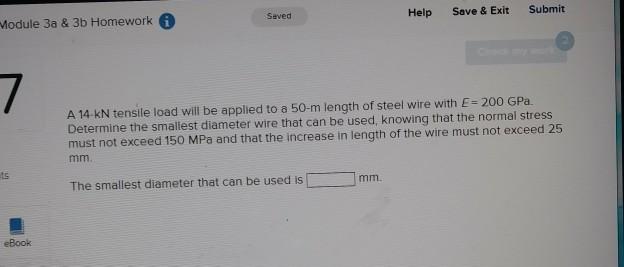 Solved Help Save & Exit Seved Submit Module 3a & 3b Homework | Chegg.com