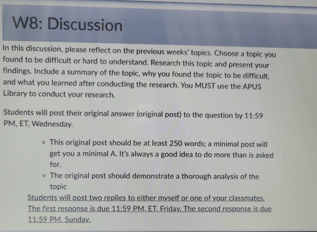 Solved W8: Discussion auditing In this discussion, please | Chegg.com