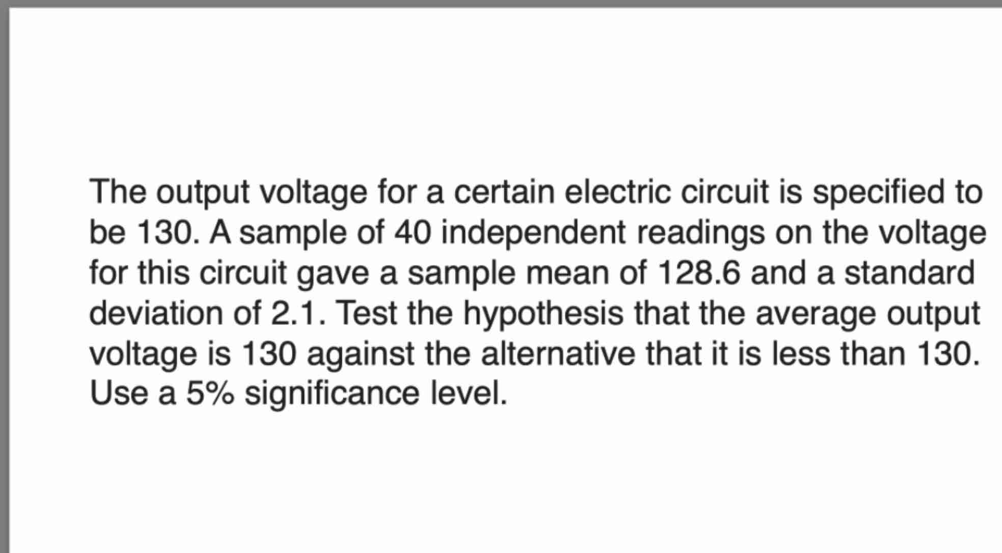 Solved The output voltage for a certain electric circuit is | Chegg.com