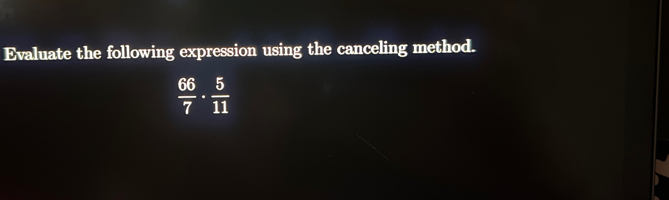 Solved Evaluate the following expression using the canceling | Chegg.com Solved Evaluate the following expression using the canceling | Chegg.com