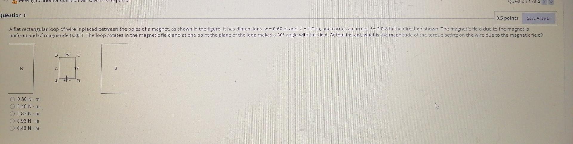 Solved A flat rectangular loop of wire is placed between the | Chegg.com