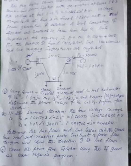 The fig below shows one-line diagram of a simple | Chegg.com