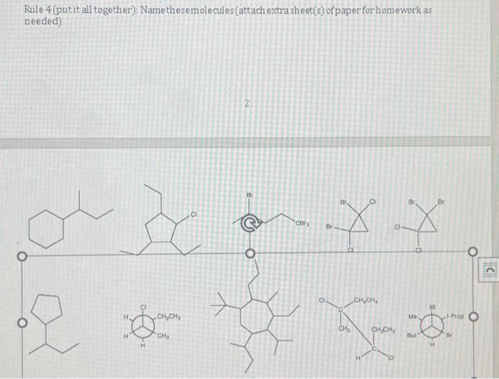 Solved Rule 4 (put it all together): Name thesemolecules | Chegg.com