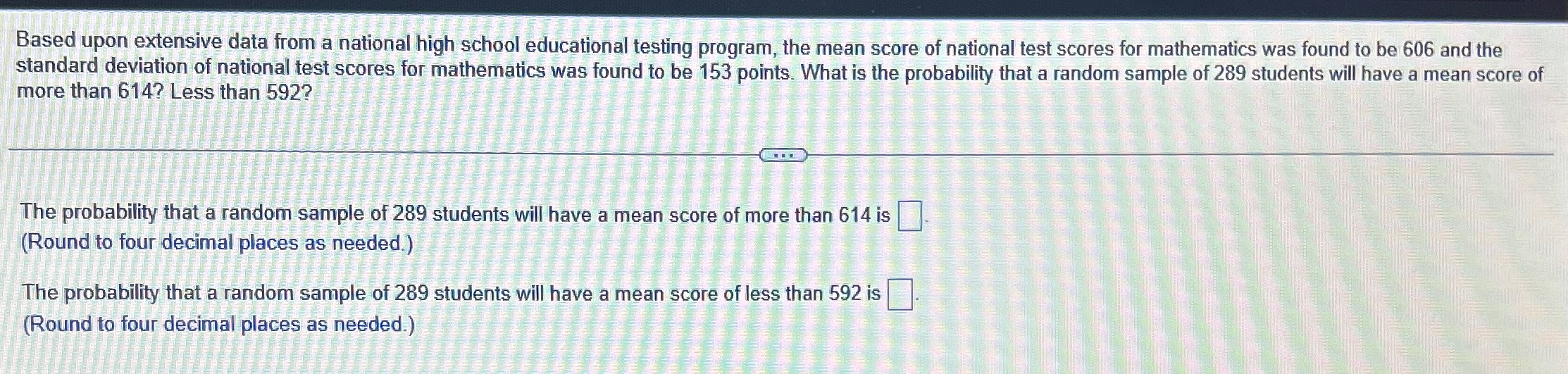 Solved Based upon extensive data from a national high school | Chegg.com