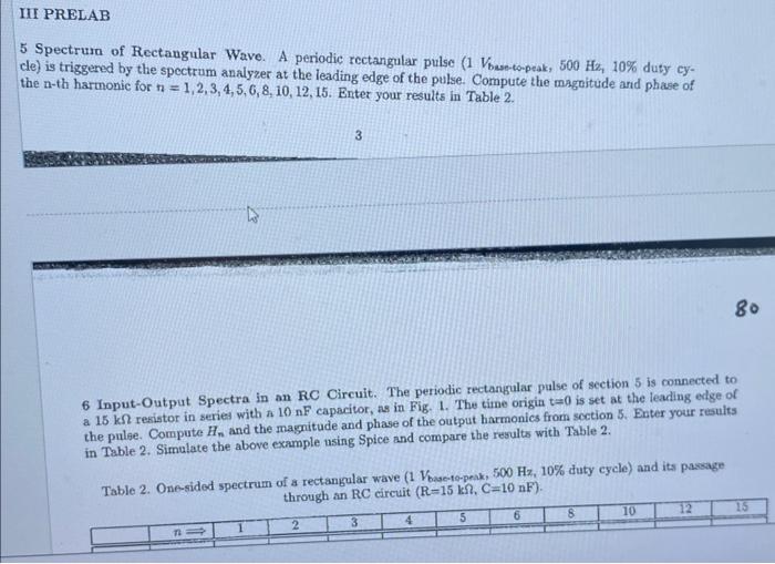 Solved 5 Spectrum of Rectangular Wave. A periodic | Chegg.com