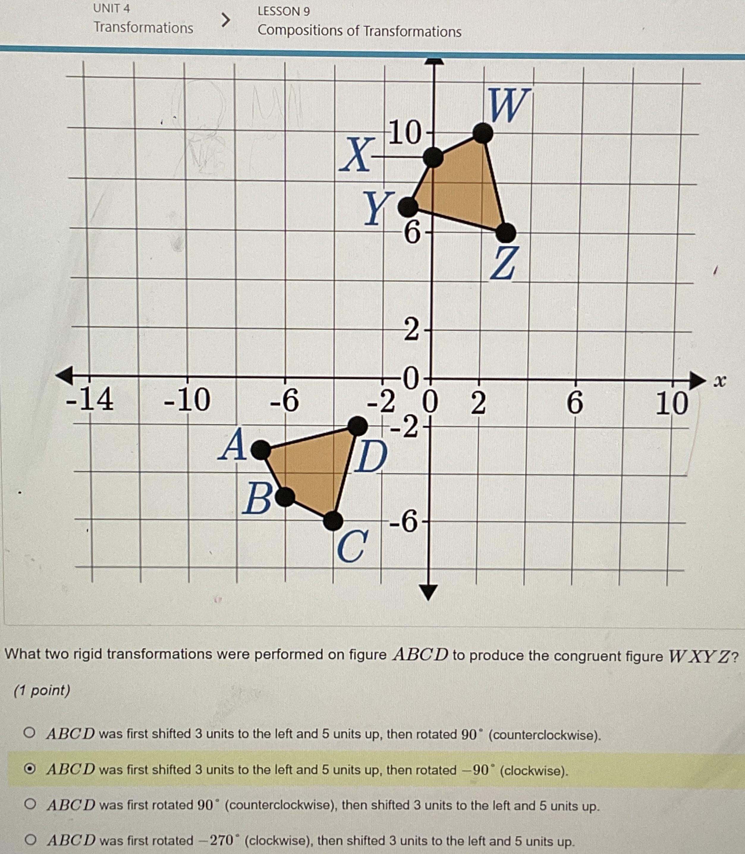 Solved TransformationsCompositions of TransformationsWhat | Chegg.com